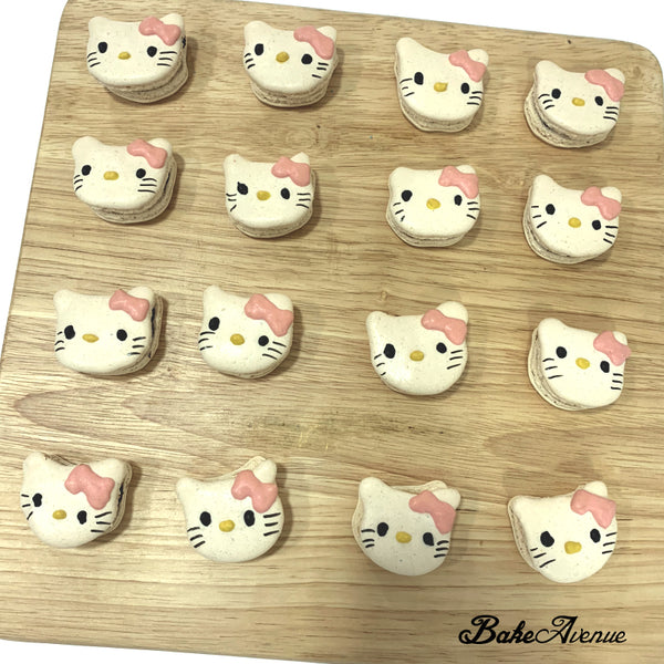 Hello Kitty Macarons (Pink Ribbon) – BakeAvenue